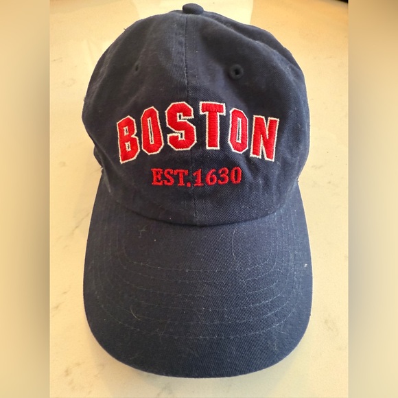 Accessories | Boston Est 163 Navy Blue Ball Cap | Poshmark
